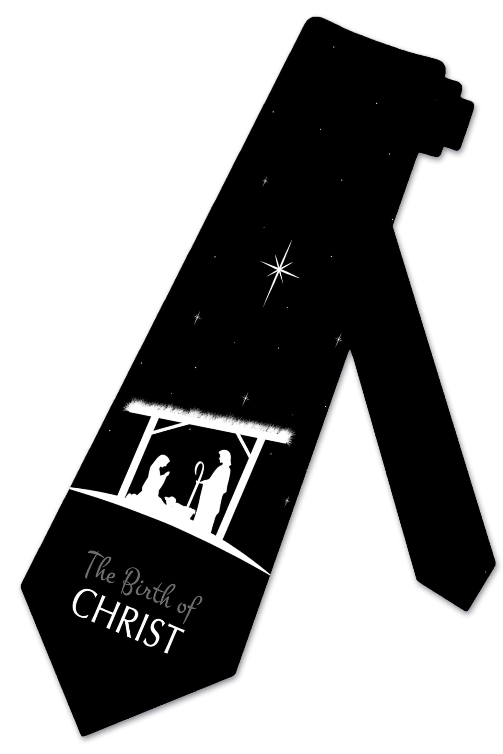 Amazon.com: Three Rooker Nativity Ties Mens Manger Scene Necktie ...