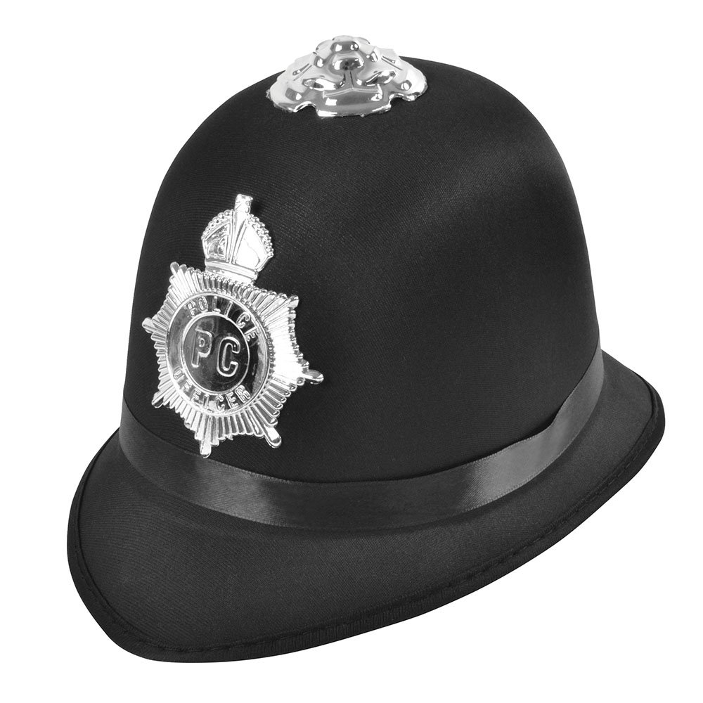 Bristol Novelty BH660 Police Bobby Hat Satin Fabric, Unisex-Adult, One ...