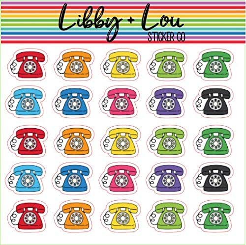 Amazon.com: Telephone Planner Stickers | Libby and Lou Sticker Co ...