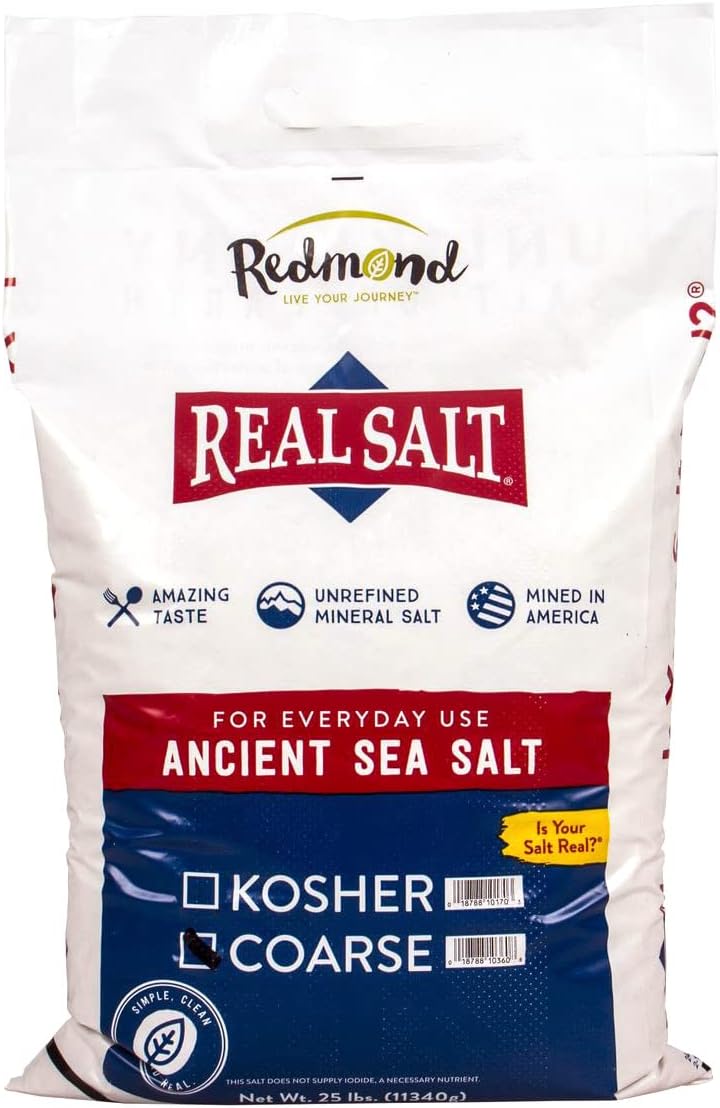 Amazon.com : Redmond Real Salt - Ancient Fine Sea Salt, Unrefined ...