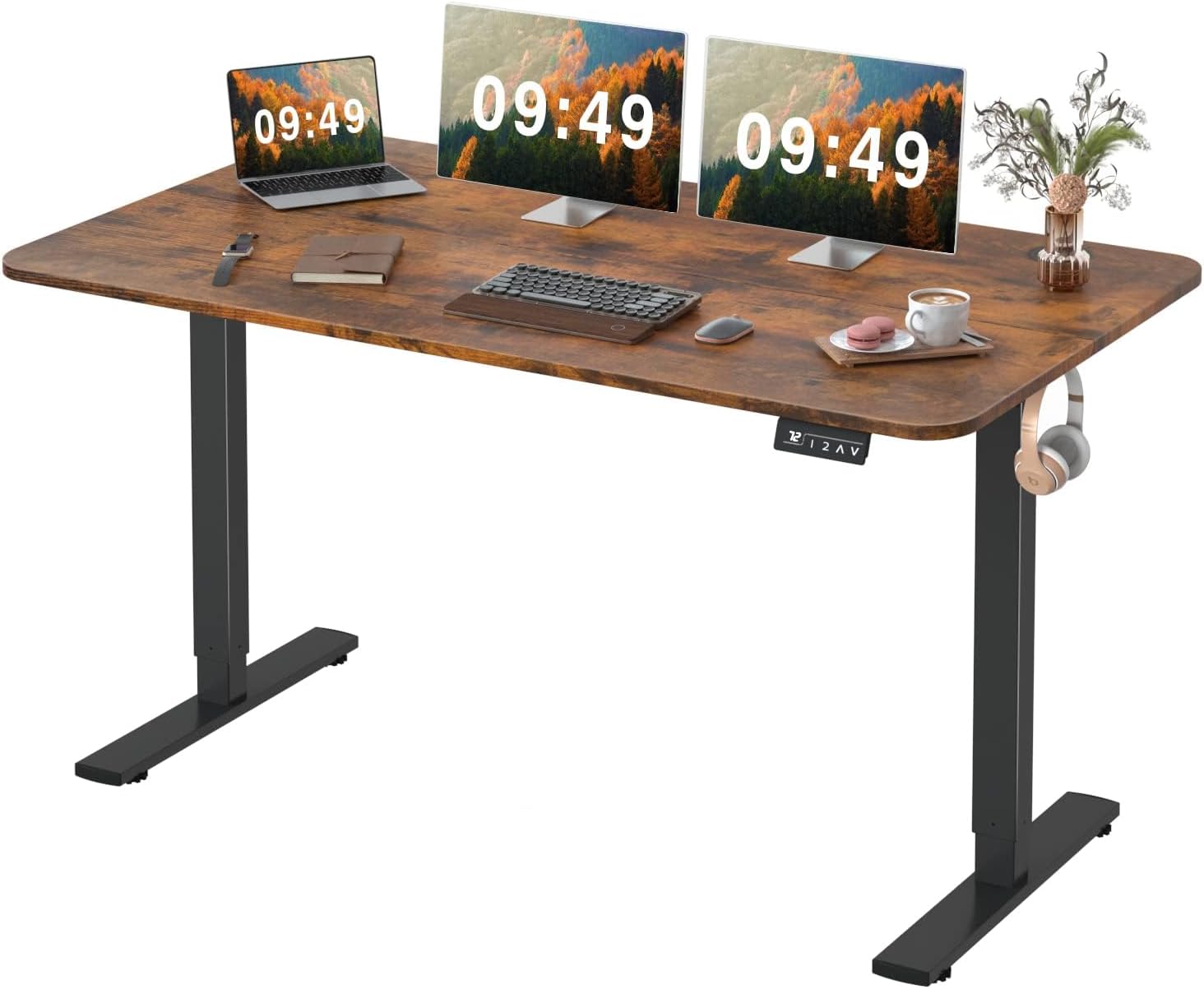 Amazon.com: SIAGO Electric Standing Desk - 55 x 24 Inch Sit Stand Up ...
