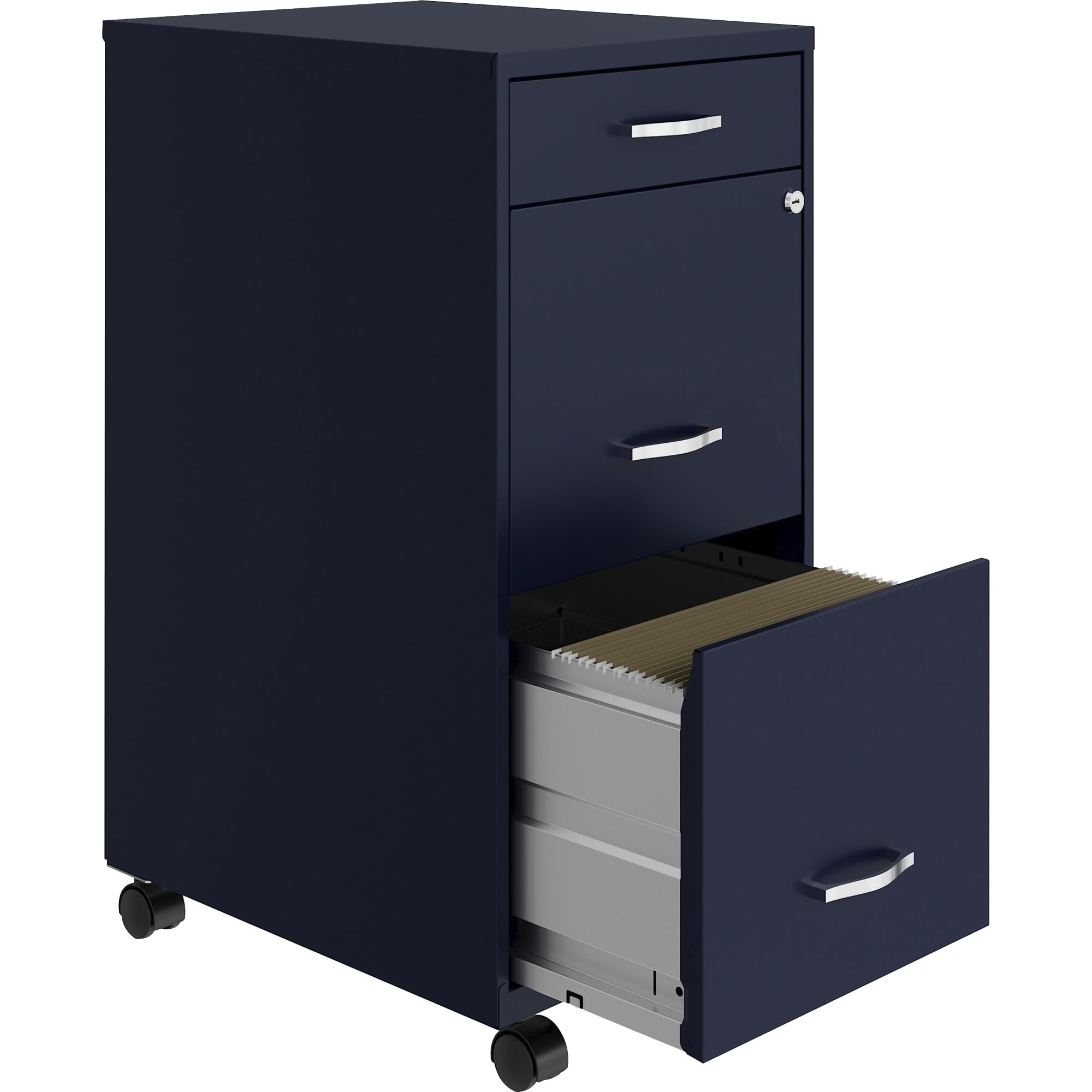 Amazon.com: LYS SOHO Box/File/File Mobile Navy File Cabinet, 3 Drawer ...