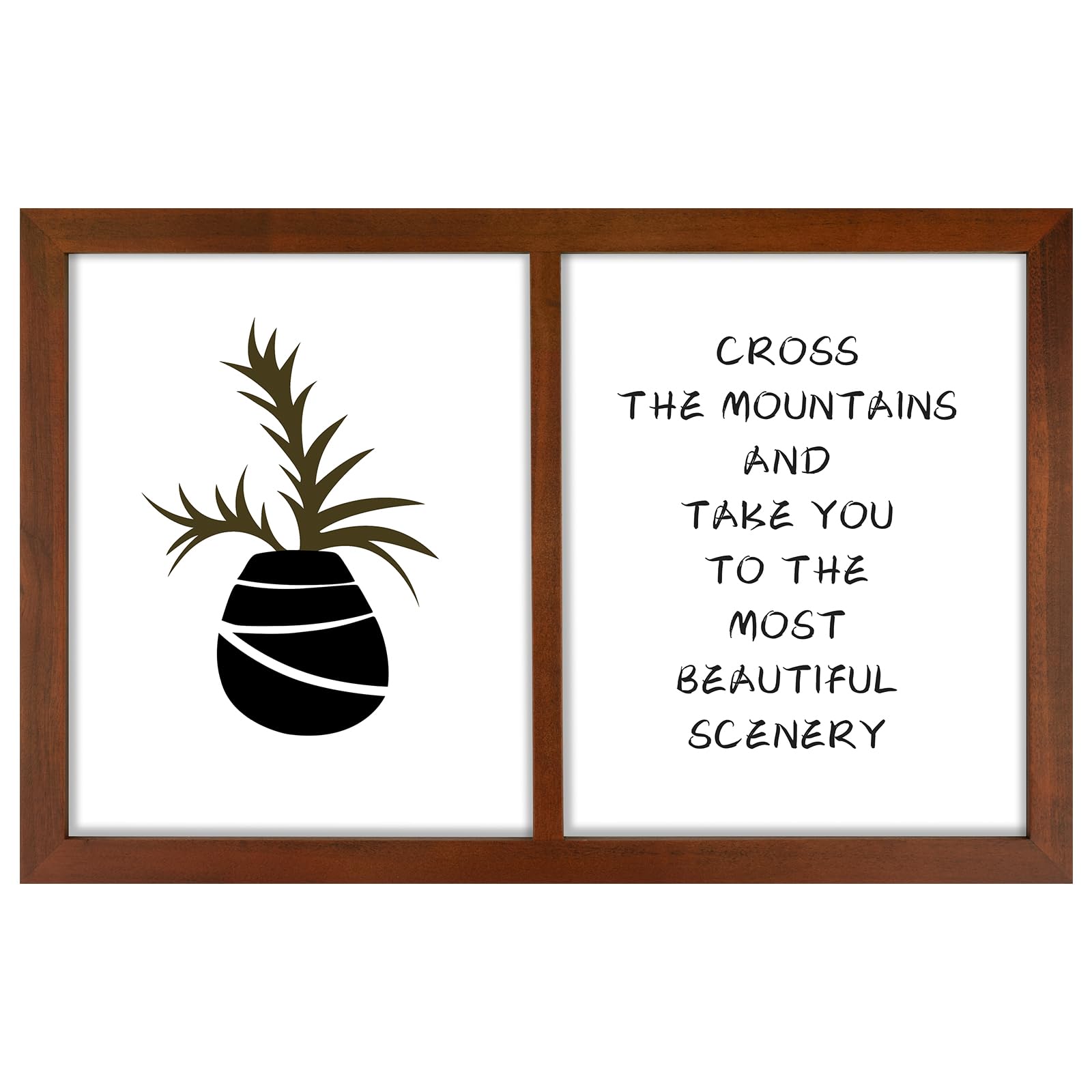 Amazon.com - Golden State Art 8x10 Double Picture Frame - Brown Picture ...