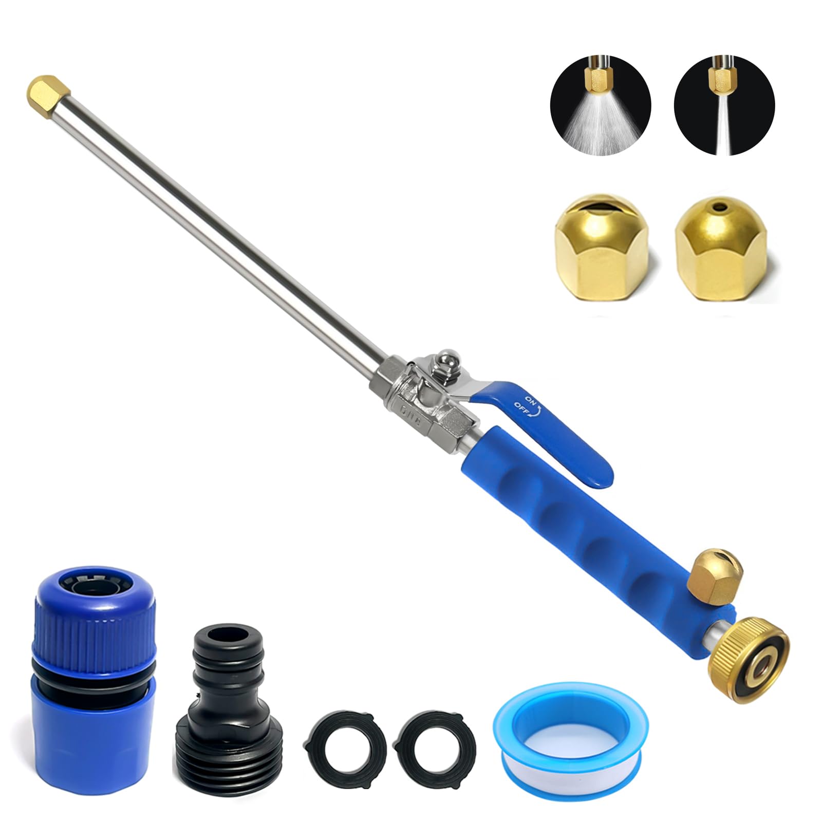Amazon.com: Mairbear Jet Nozzle for Garden Hose High Pressure Hose ...
