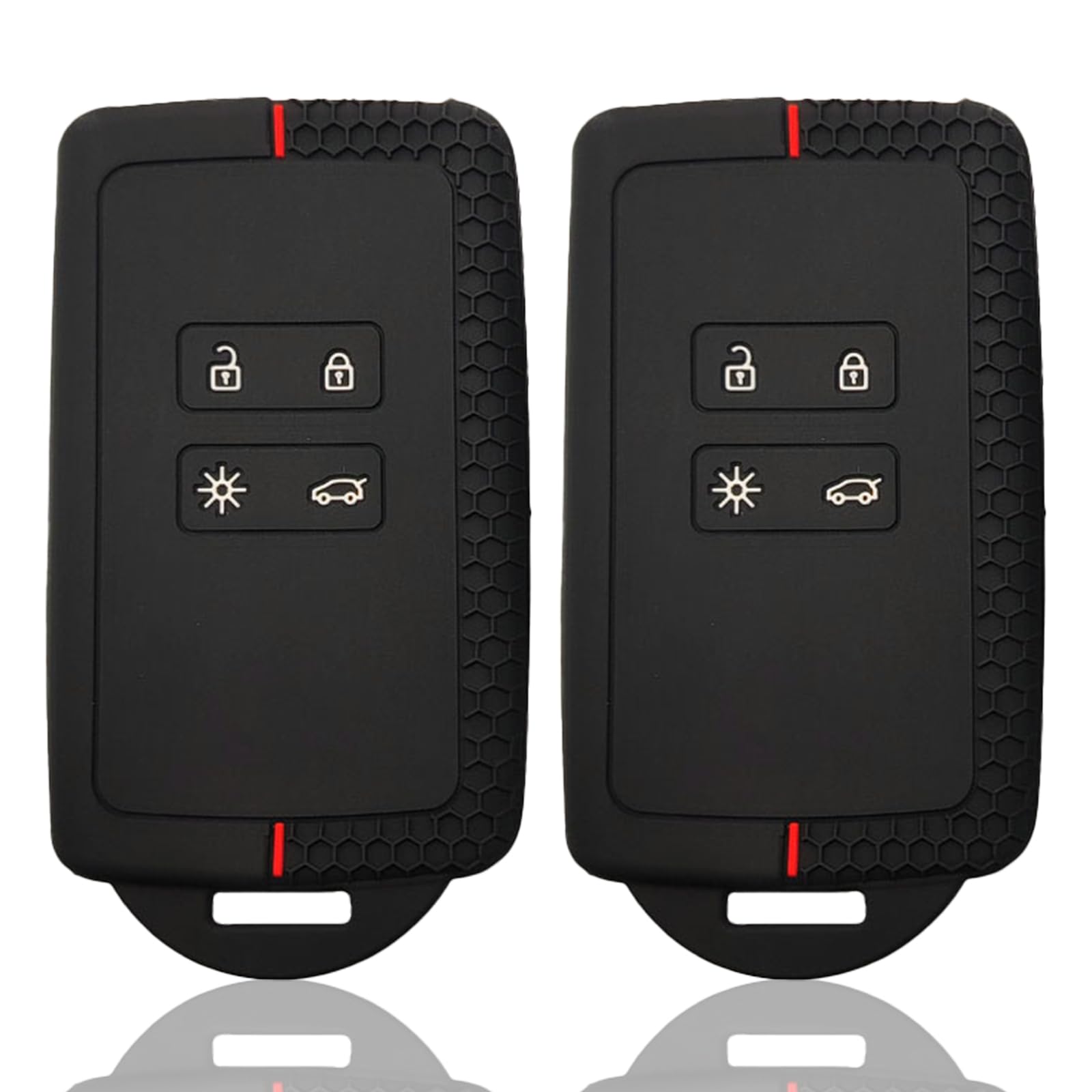 Key Fob Holder for Dacia 2 Pieces Key Card Case for Renault Captur Car ...