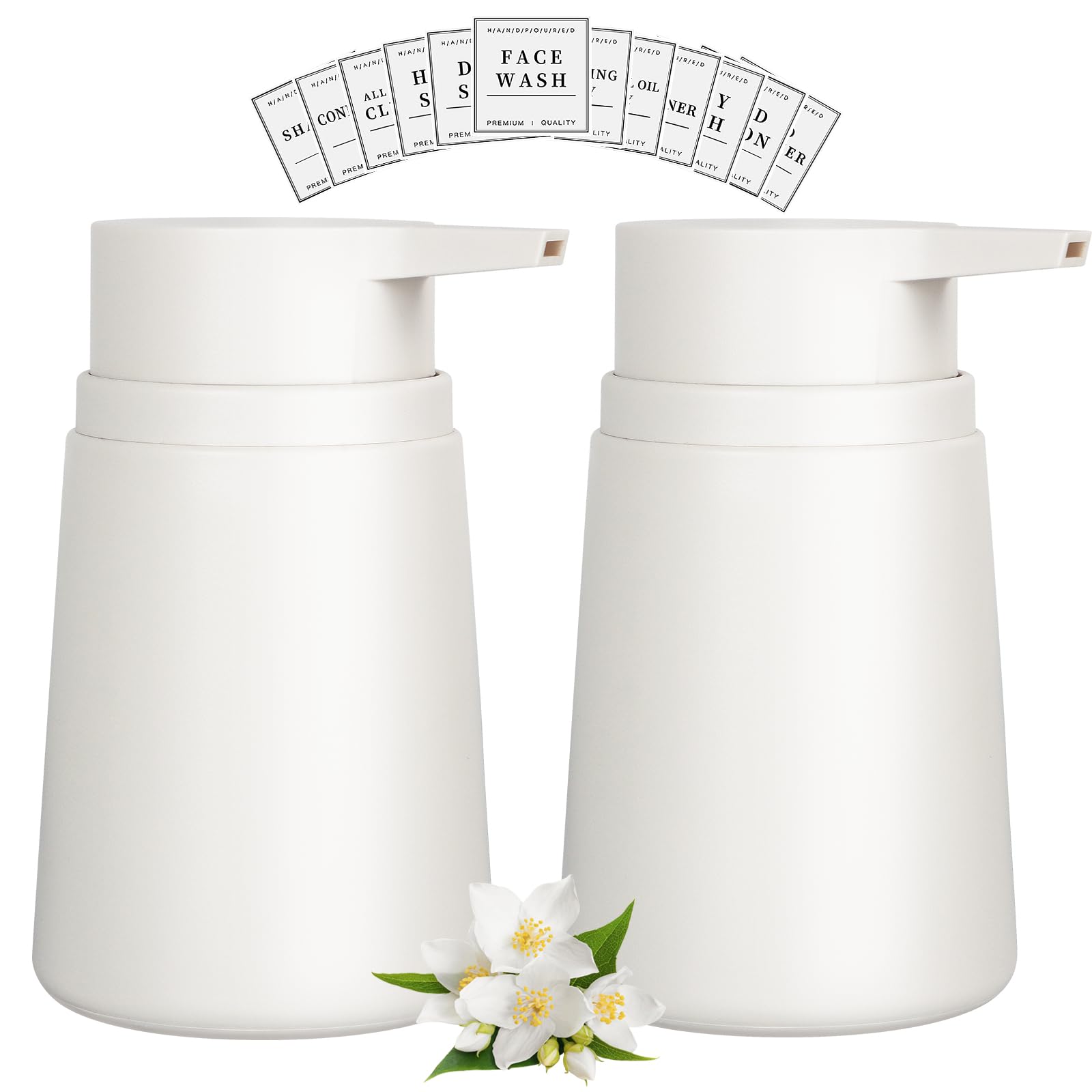 Amazon.com: Soap Dispenser Set 2 Pack, Plastic Soap Dispenser with Rust ...