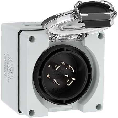 Amazon.com: Muelnmey 20Amp Generator Power Inlet Box, NEMA L14-20P Box ...