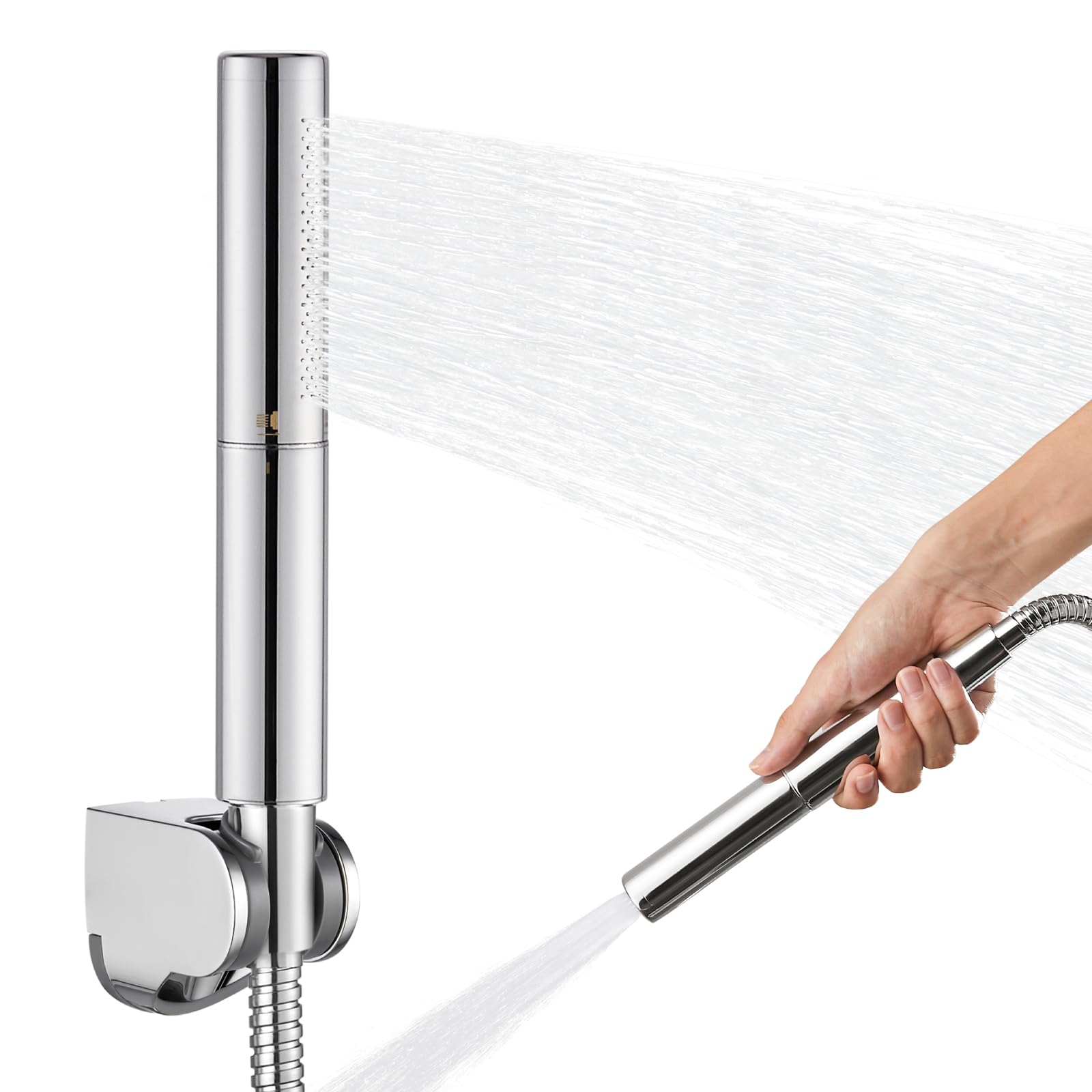 Heyalan Brass 2 in1 Function Handheld Spray Hand Shower High Pressure ...