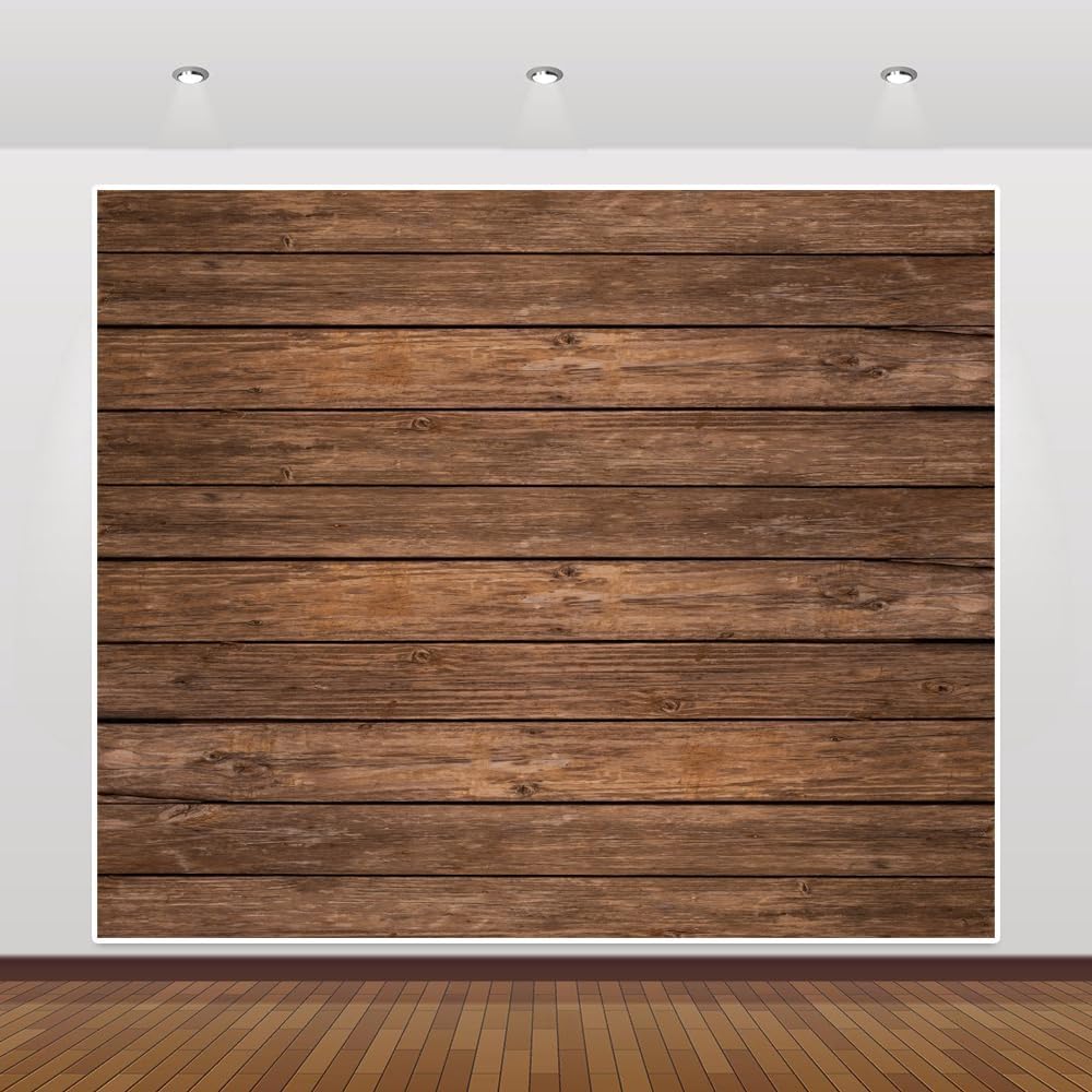 Amazon.com : Rustic Wood Backdrop Wooden Backdrops for Party ...