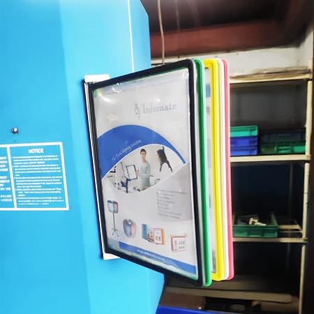 Infomate Wall Unit Folder A4 with 5 Folders - Wall Hanging Documents Storage File Folders ...