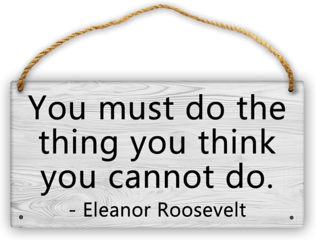 Amazon.com: Rustic Wood Plaque Sign You Must Do The Thing You Think ...