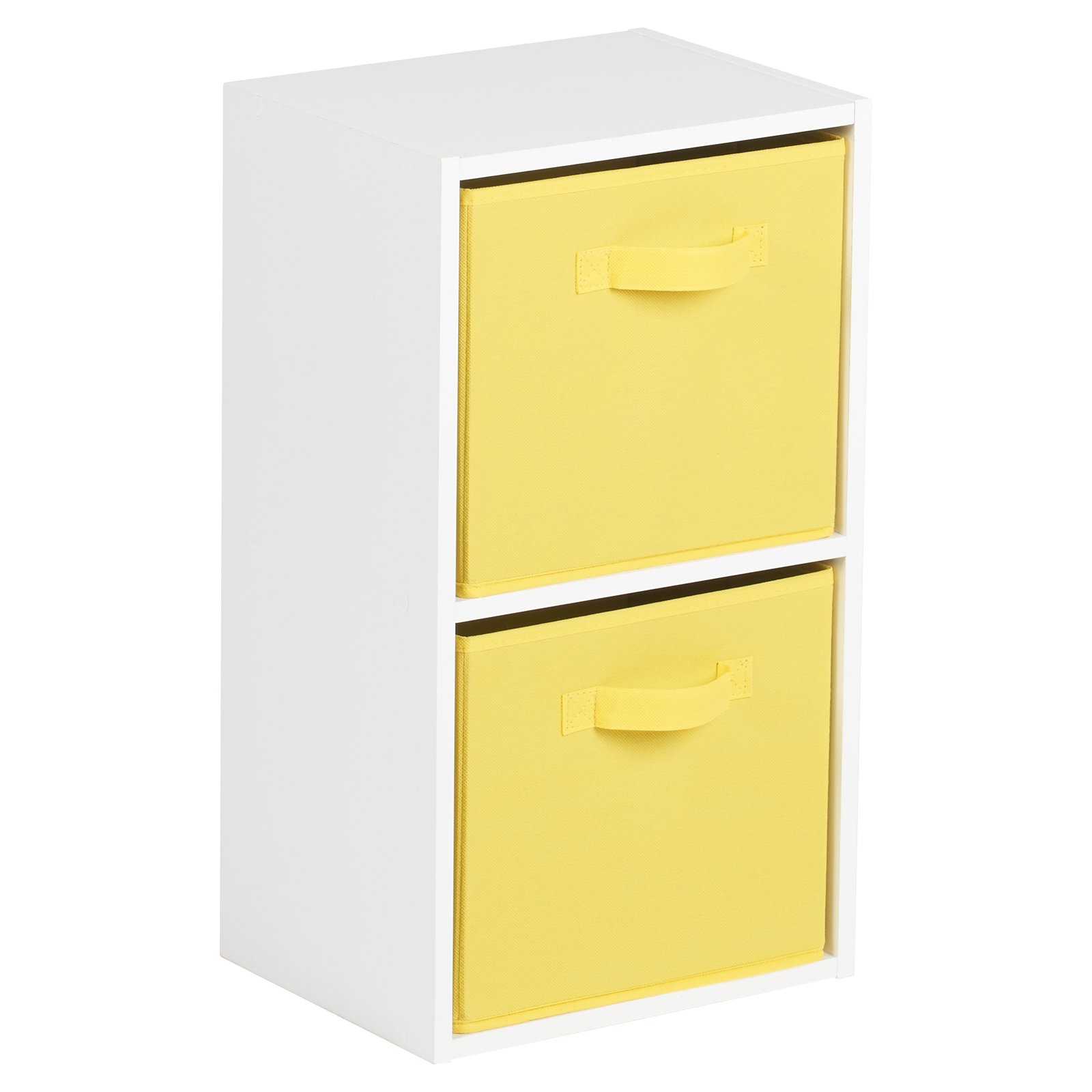 Hartleys 2 Tier White Cube Unit - Choice of Storage Boxes : Amazon.co ...
