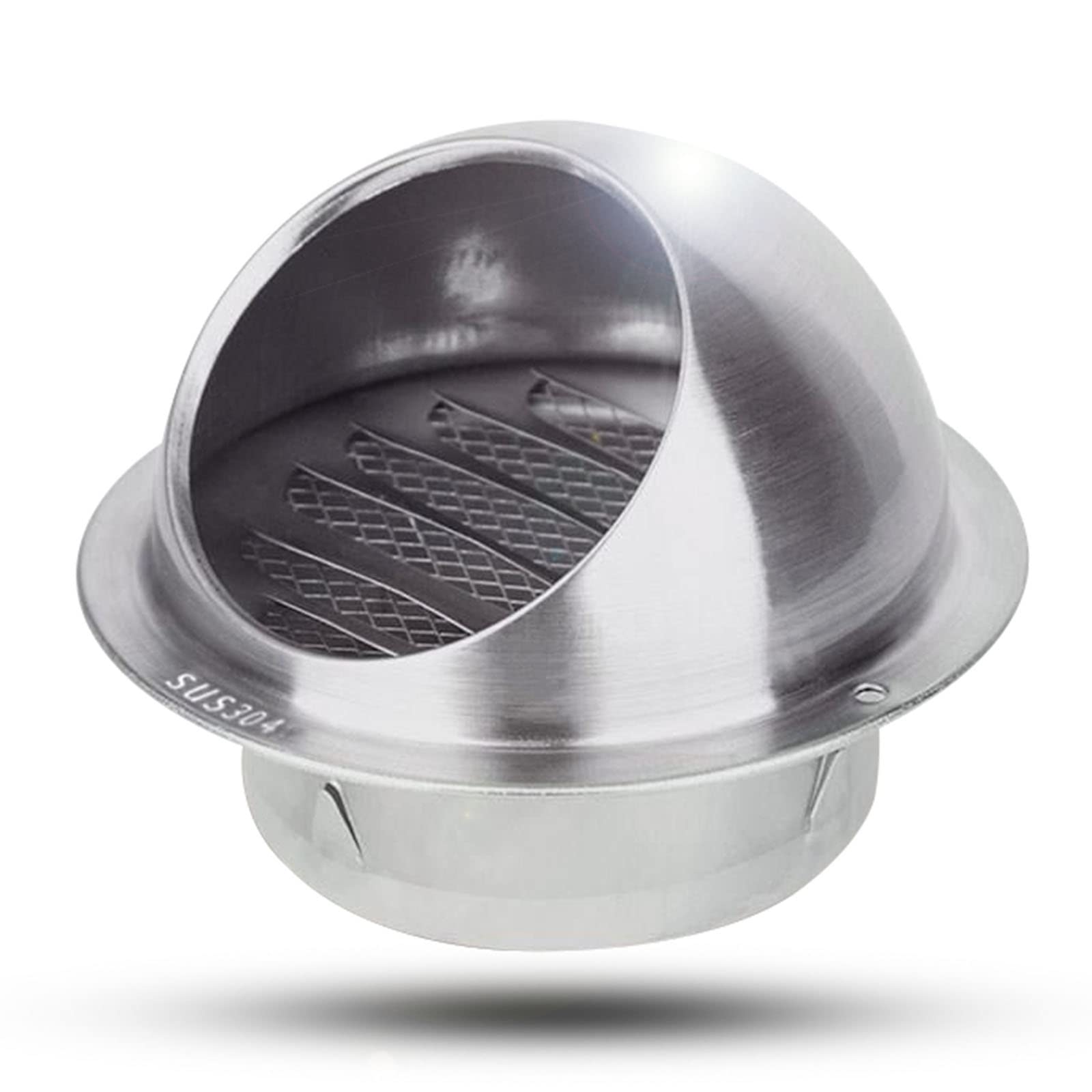 Buy Stainless Steel Wall Air Vent, Louvered Grille Soffit Vent Cover ...