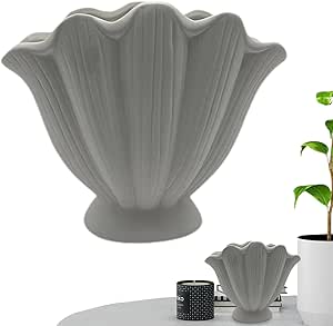 Shell Shaped Vase | Modern Shell Ceramic Flower Vase,Ceramic Flower ...