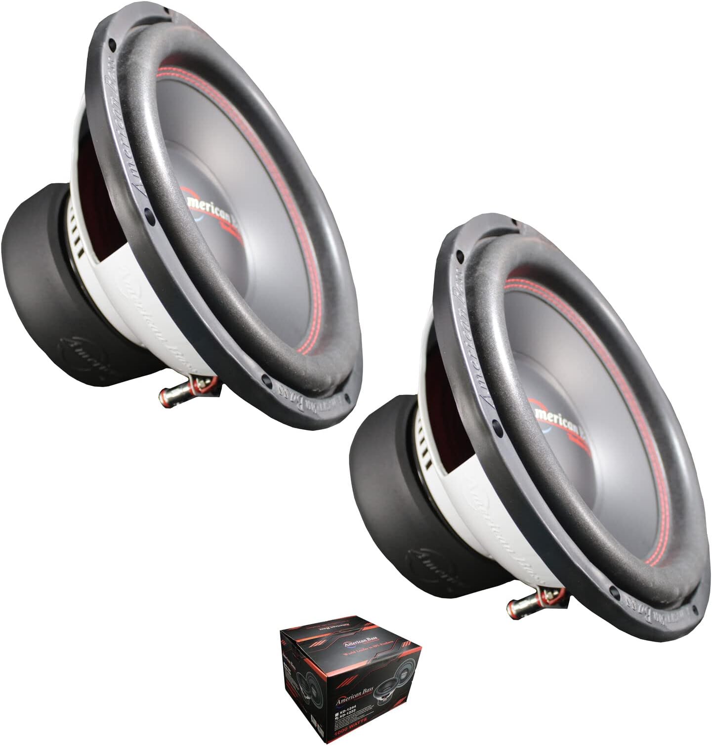 Amazon.com: (2) American Bass XD-1222 1000w 12" Car Audio Subwoofers ...