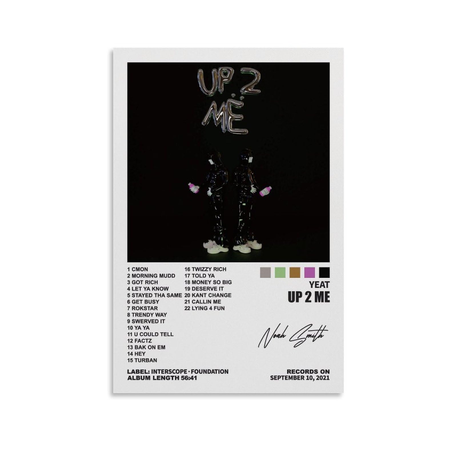 Amazon.com: Yeat Poster Up 2 Me Album Cover Posters Music Posters for ...