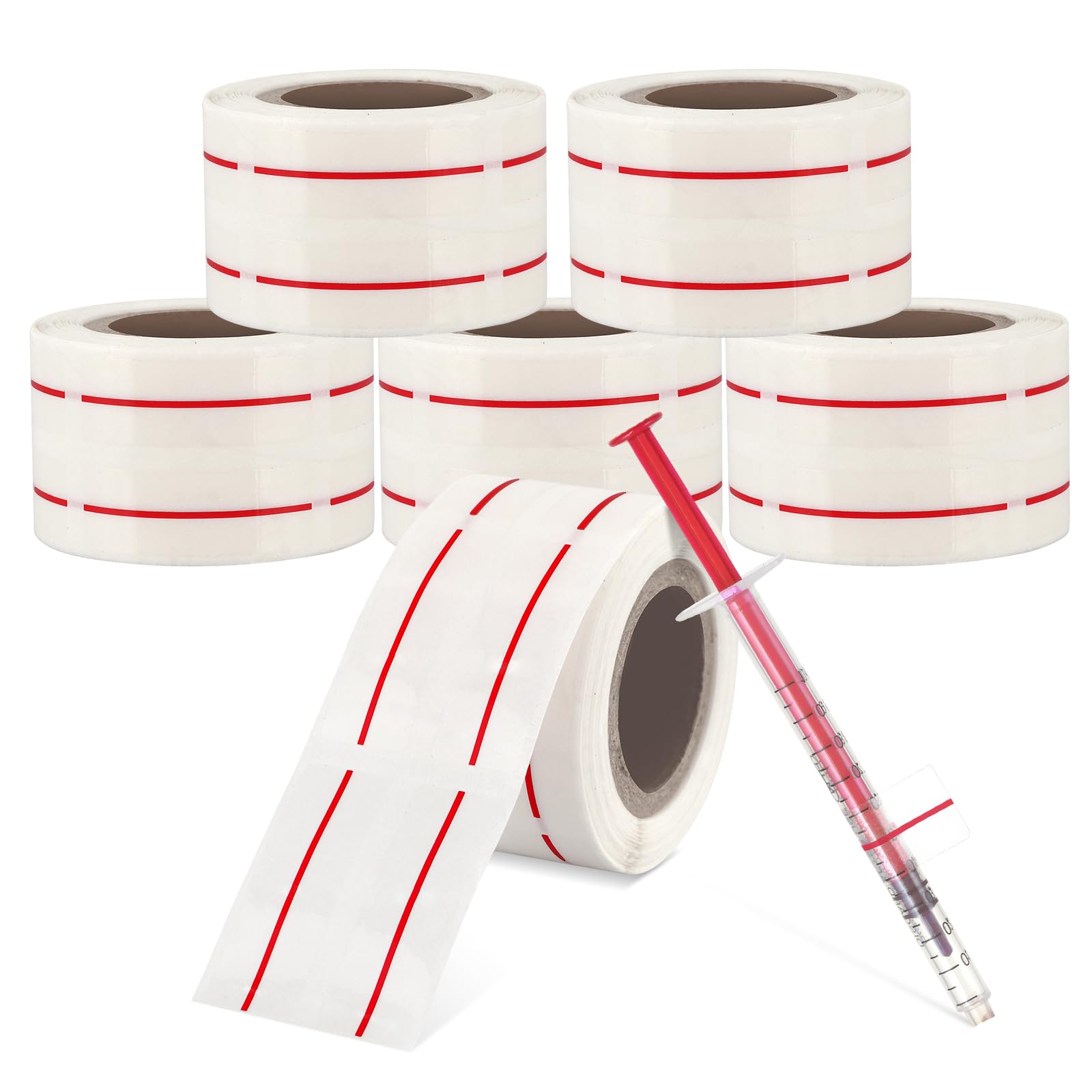 Amazon.com : 3000 Pieces Syringe Labels Syringe Line Stickers 1.5 * 0.5 ...