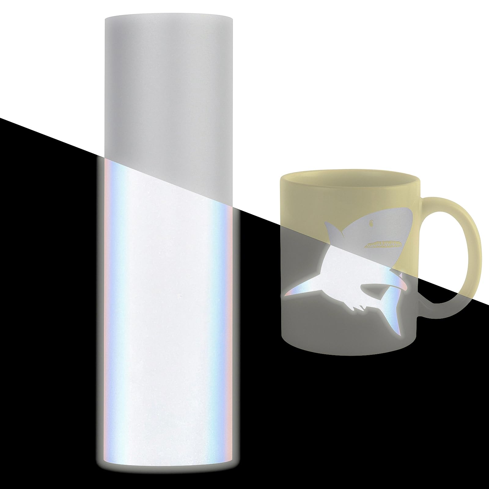 Amazon.com: VINYL FROG Reflective Silver Adhesive Vinyl 12 inches x 6 ...