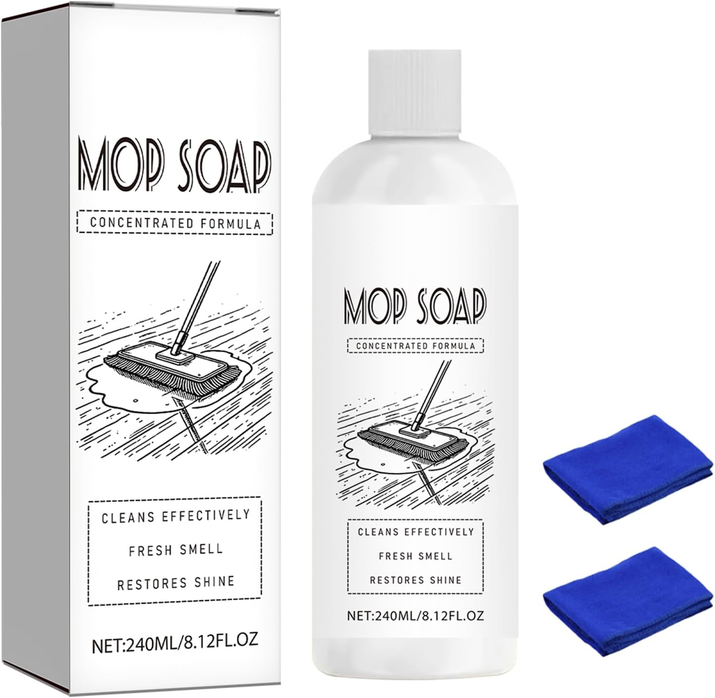 Amazon.com: 240ml Mop Soap Brazilian Waves, Mop Soap Scented, Floor ...