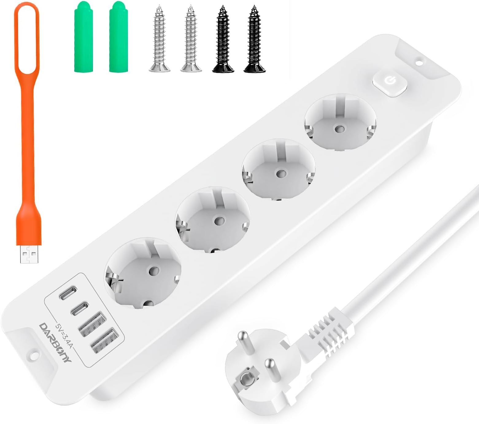 Table Socket with USB, 2 Recessed Sockets with USB, Recessed Power ...