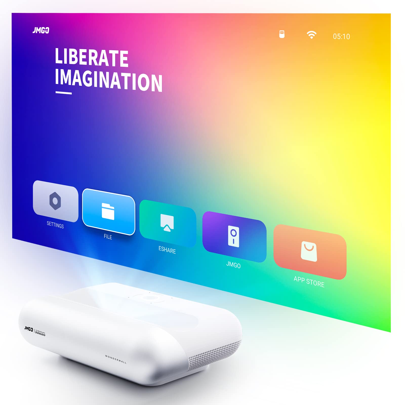 JMGO O1 4K Ultra Short Throw Projector Home Theatre Projector Outdoor