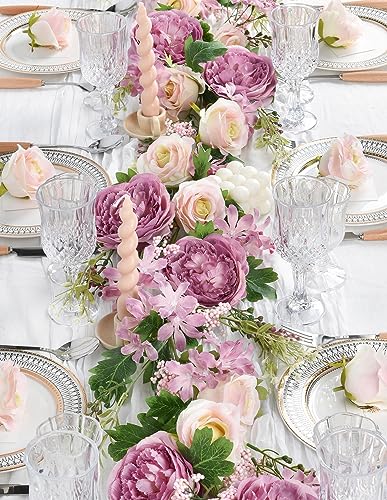 Snapklik.com : DearHouse Artificial Peony Flower Garland - 6ft/Strand ...
