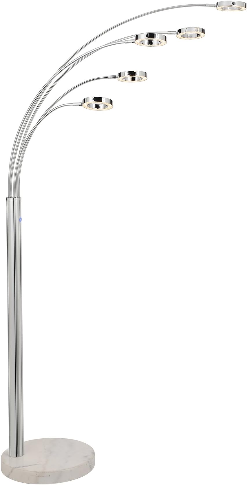 VONLUCE Bright LED Floor Lamp with 5 Lights, Modern Dimmable Task ...