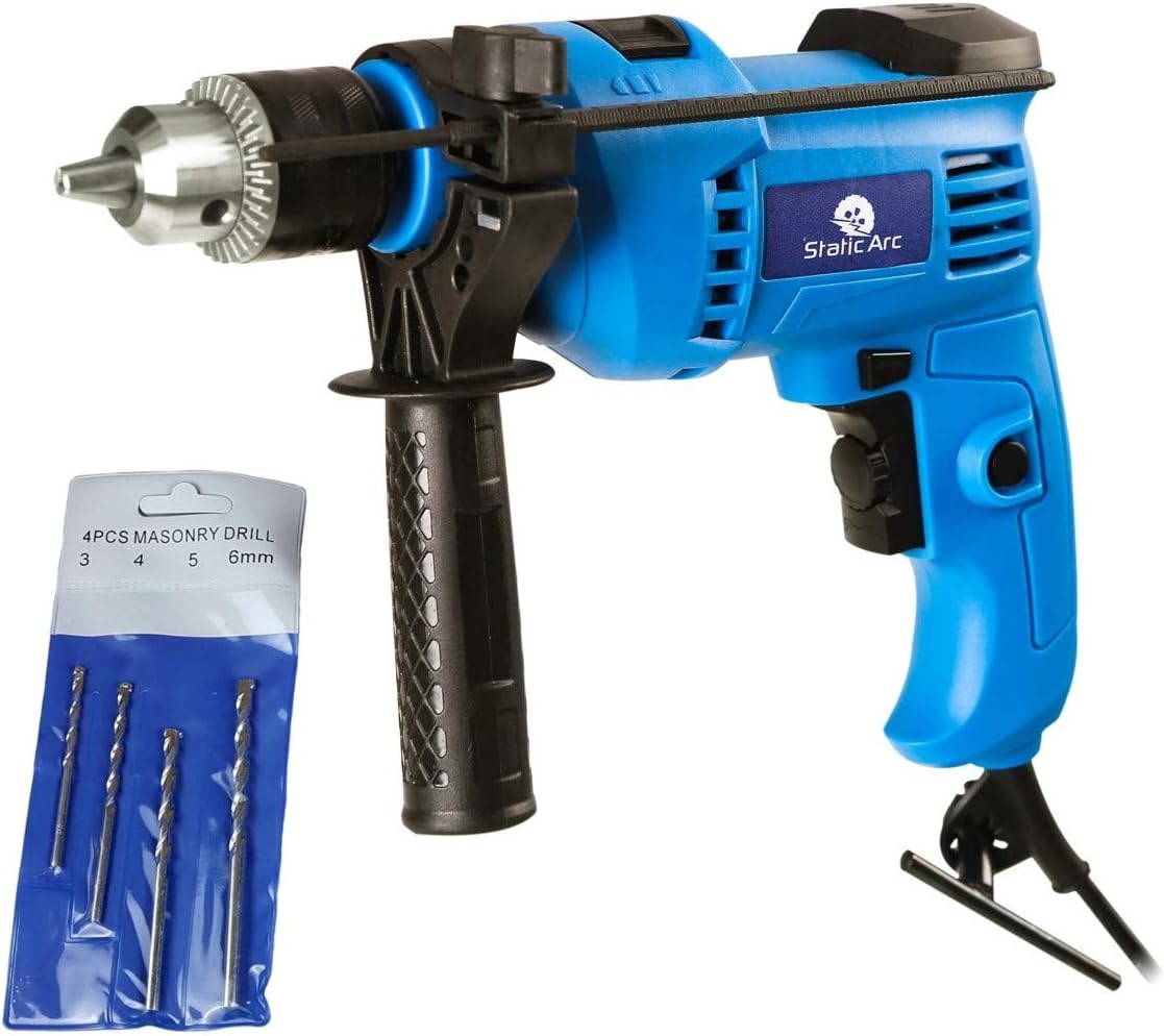 Dekton Power 670010 500W Impact Hammer dril Drill, 500 W, 240 V, Black ...