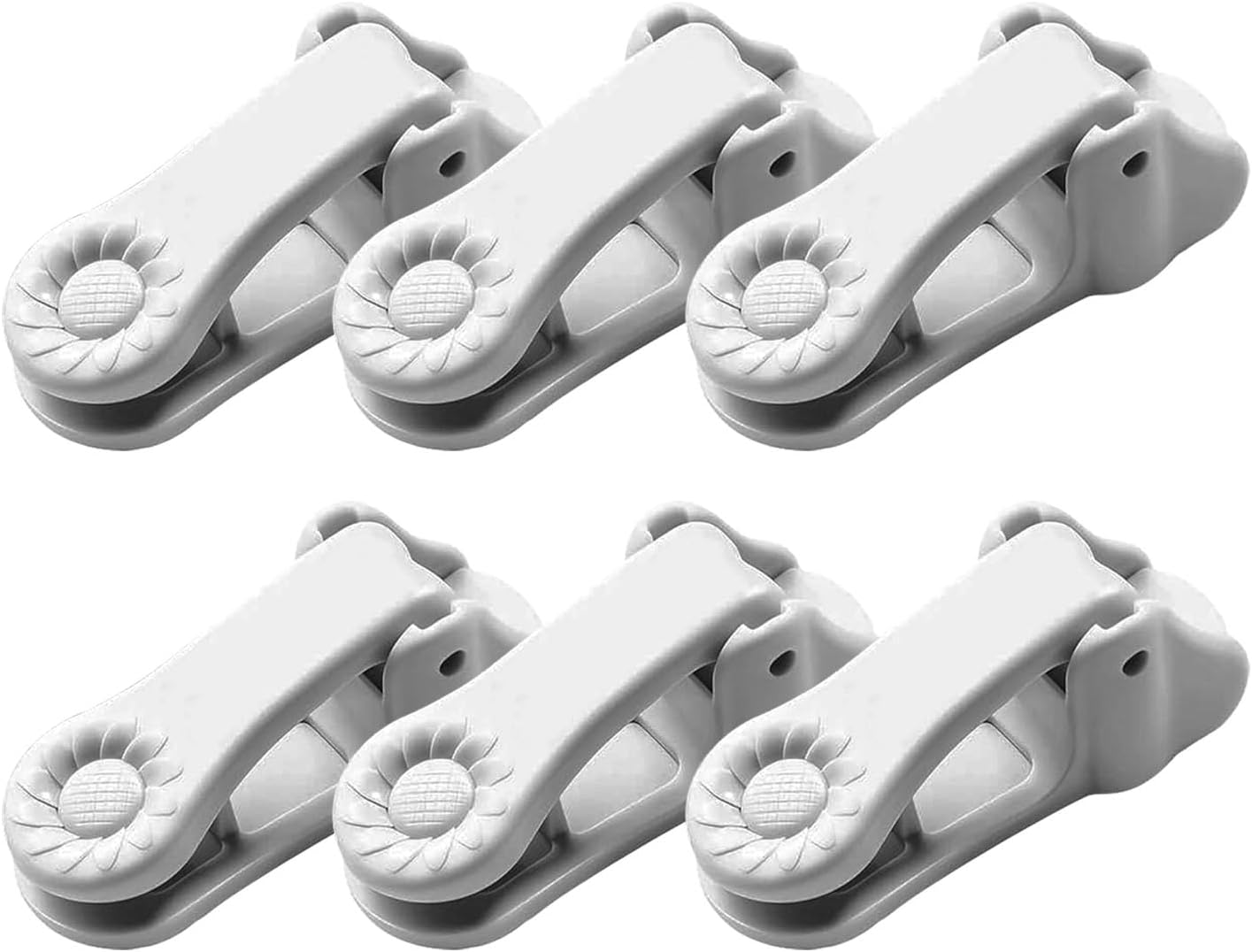 Amazon.com: Sunflower Shower Curtain Clips-Splash Guard Holders for ...