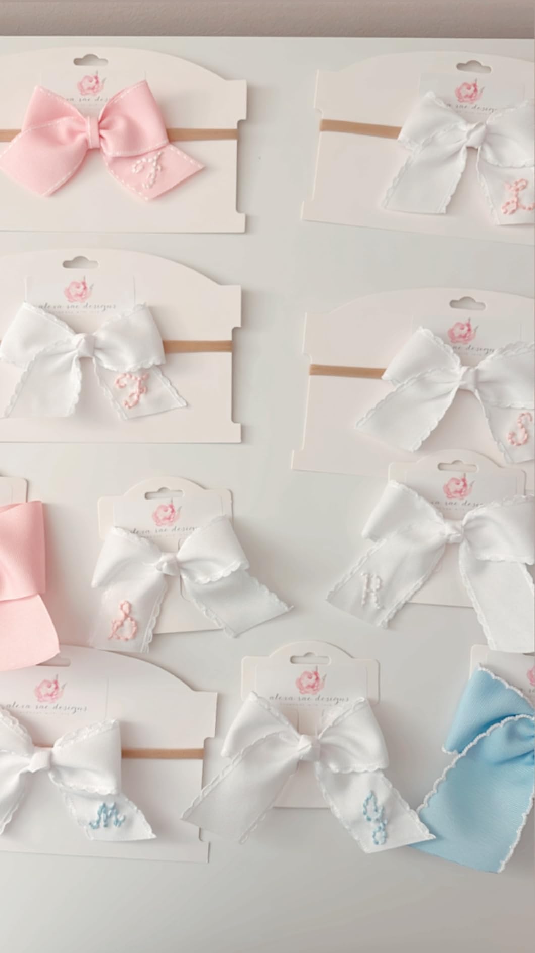 Amazon.com : Geyee 50 Pieces Hair Clip Display Cards Hair Bow Holder ...