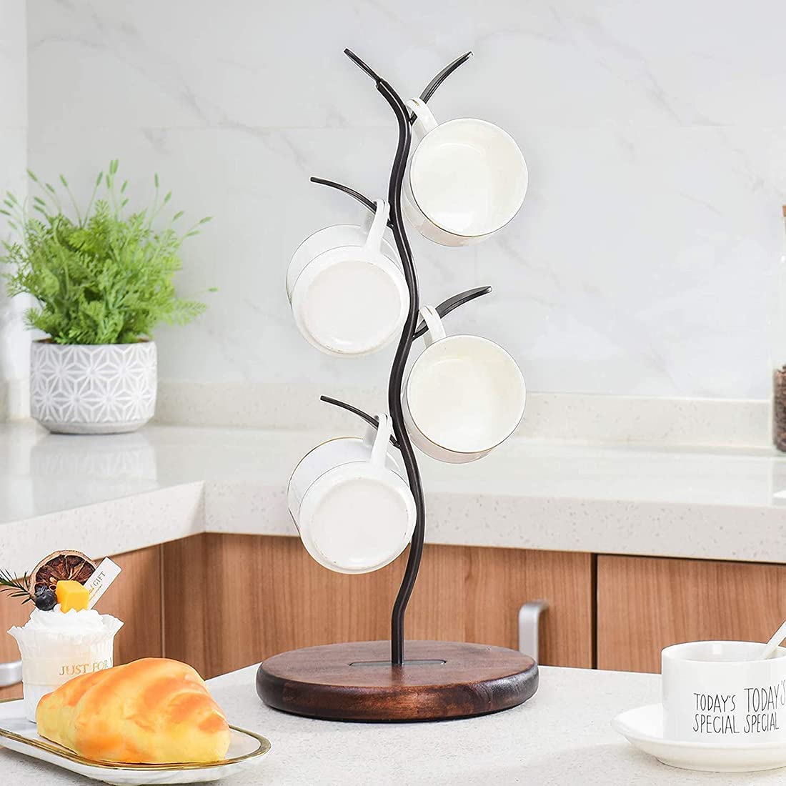 Teacup Display Ideas Minchun Mug Holder Wood Coffee Tea Cup Drinkware