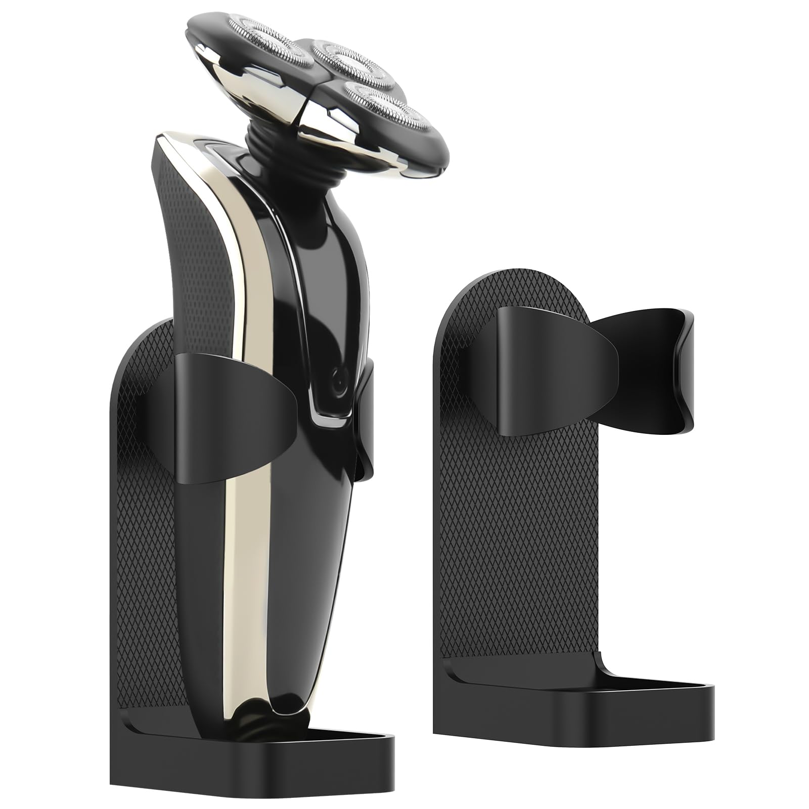 Linkidea Adjustable Electric Shaver Holder Wall Mounted, 2 Pack Self ...