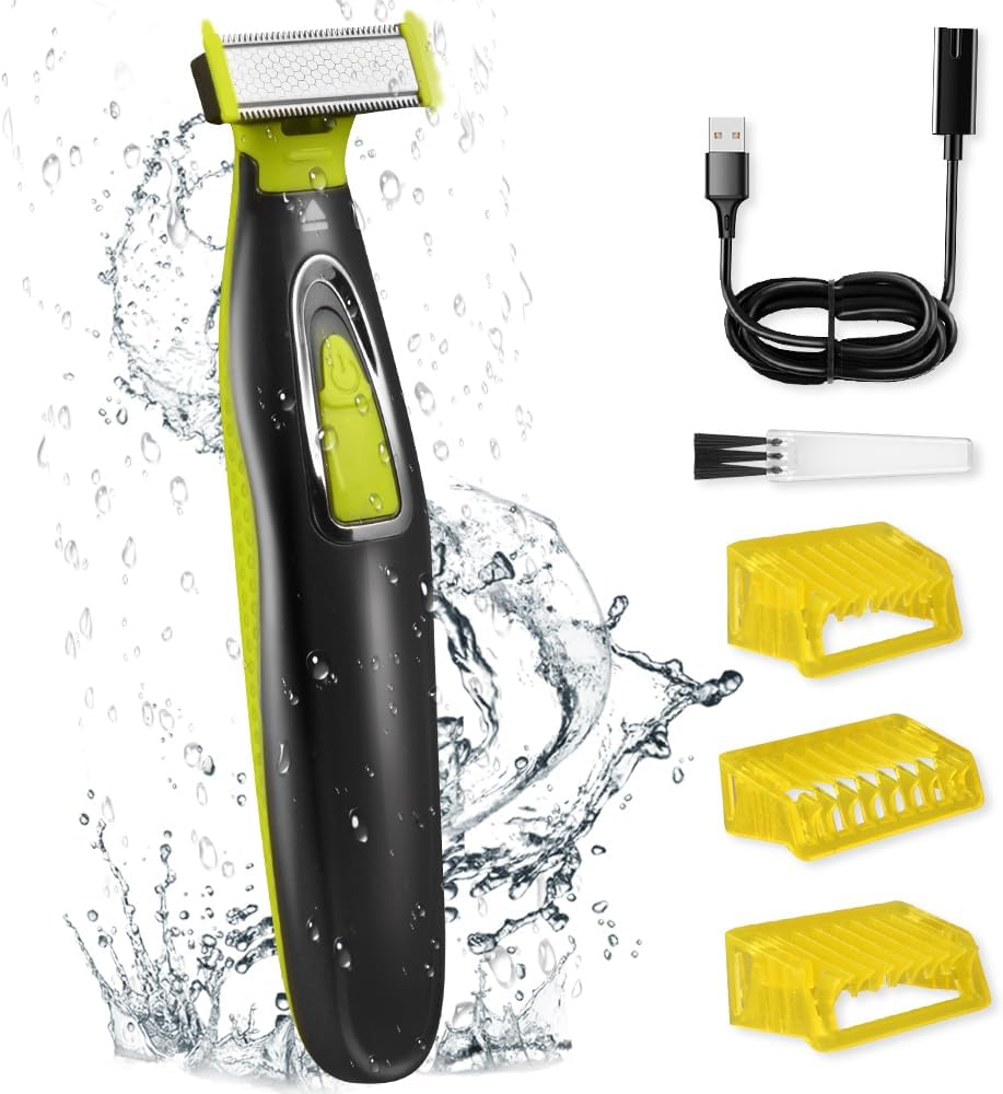 Amazon.com: Electric Razor Beard Trimmer Men Shaver, Waterproof Beard ...
