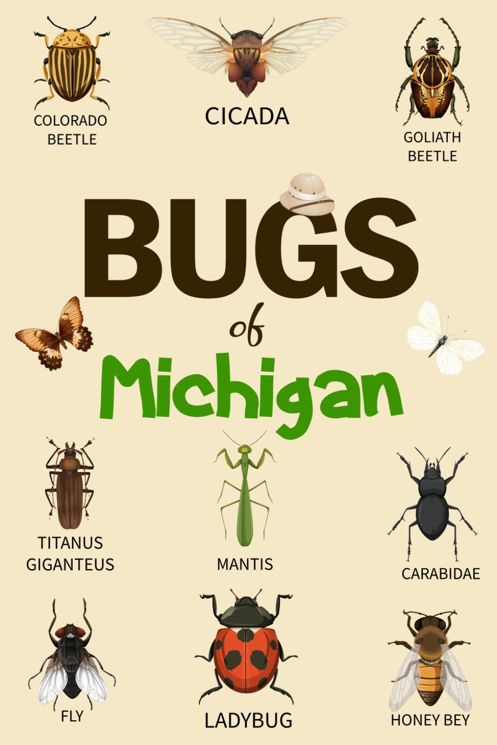 Bug Of Michigan: Identification Log Book for Insect Enthusiasts, Bug ...