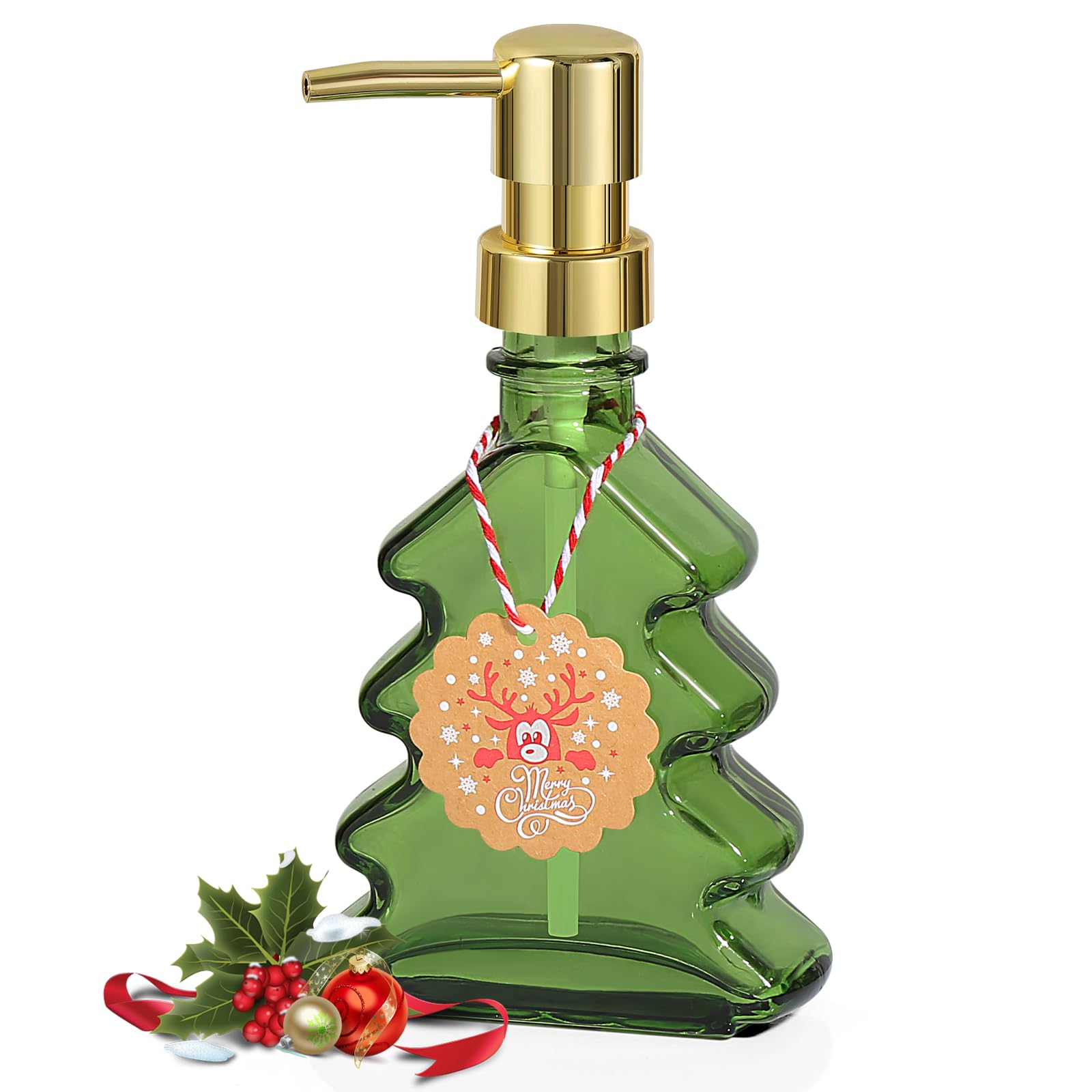 Amazon.com: VIMERPA Christmas Soap Dispenser Bathroom, Christmas Tree ...