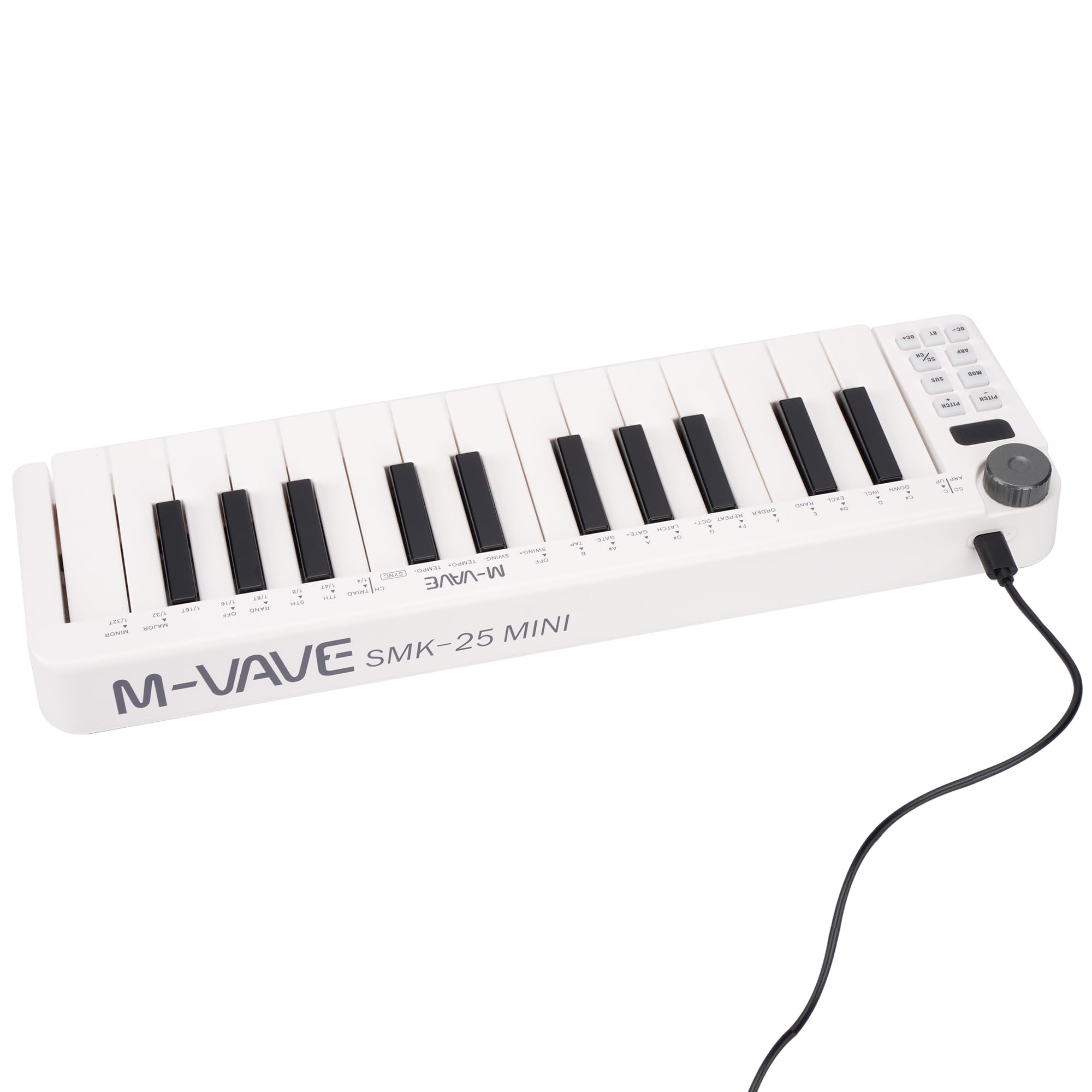 25 Key USB MIDI Keyboard Controller, MIDI Controller with Bluetooth ...