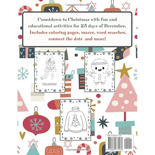 Snapklik.com : Christmas Countdown Activity Book For Kids: Advent ...