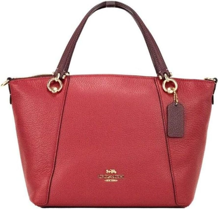 Amazon.com: COACH Women's Kacey Satchel Crossbody, Red Apple Multi ...