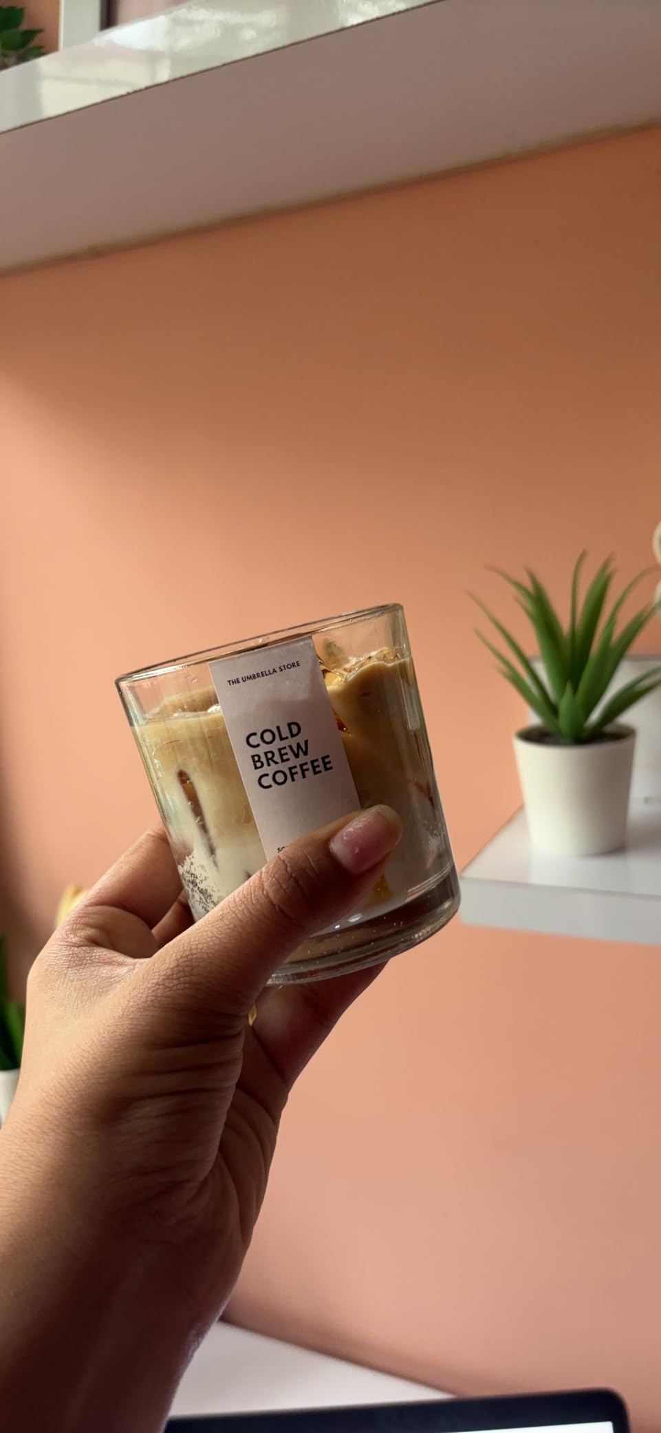 THE UMBRELLA STORE Cold Brew Coffee Scented Candle, Iced Coffee Scented ...