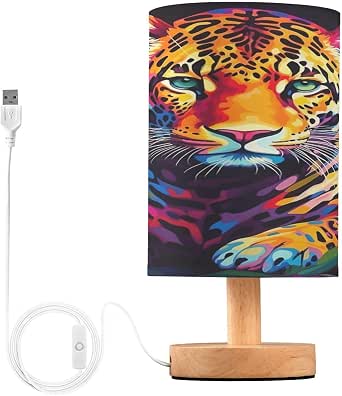 Qilmy Colored Tiger Bedside Touch Lamp,Small Table lamp for Bedroom ...