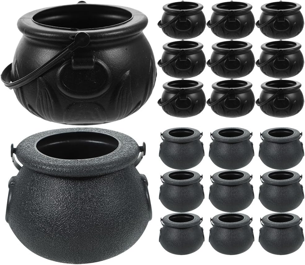 LUOZZY 24pcs mini caldero de caramelo caldero Halloween caramelo cubo ...