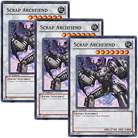 Amazon.co.jp: 【 3枚セット 】遊戯王 英語版 DREV-EN000 Scrap Archfiend スクラップ・デスデーモン ...