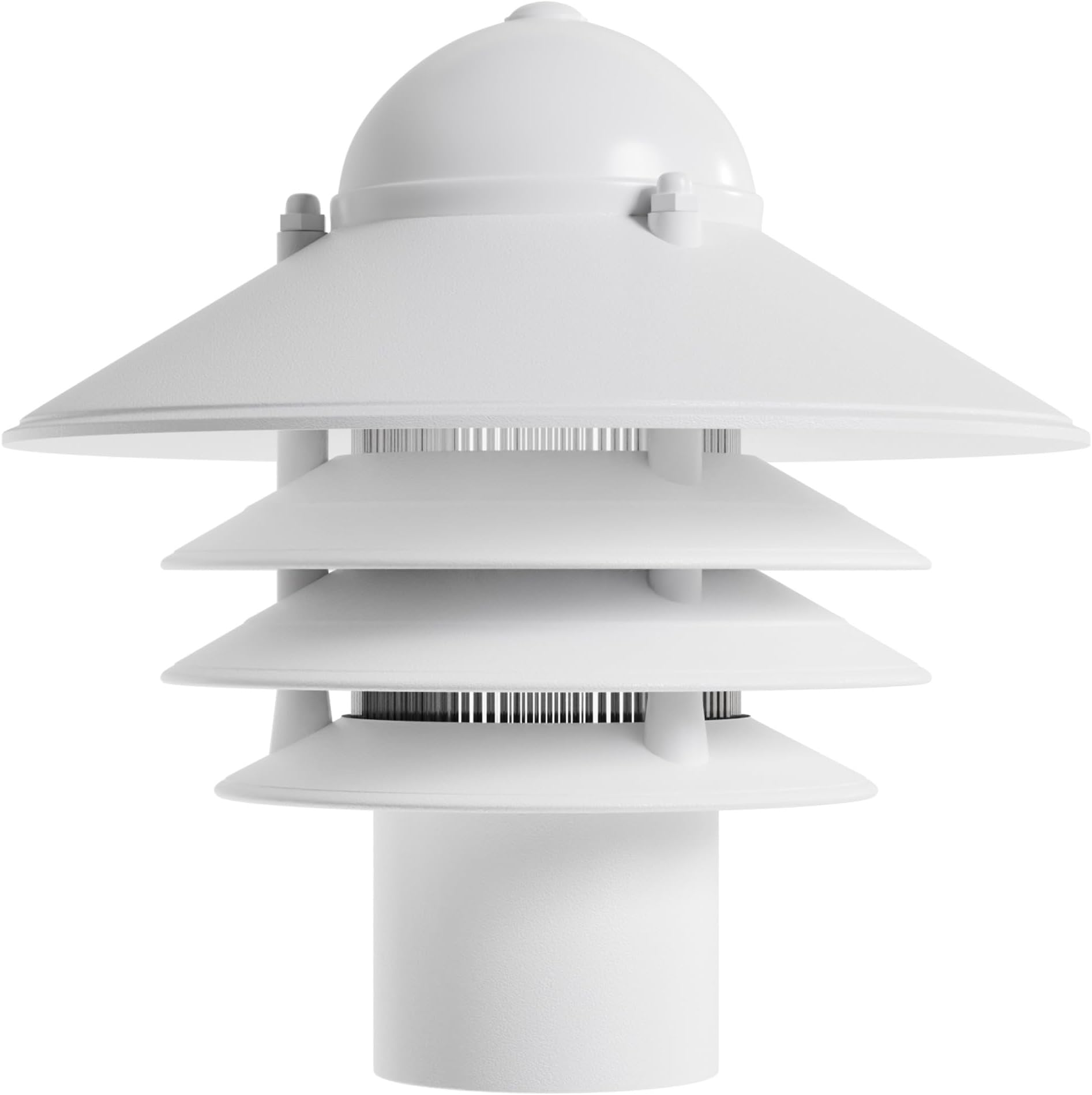 LIT-PaTH Outdoor Post Light Mounting Base, Pier Mount Base with White ...