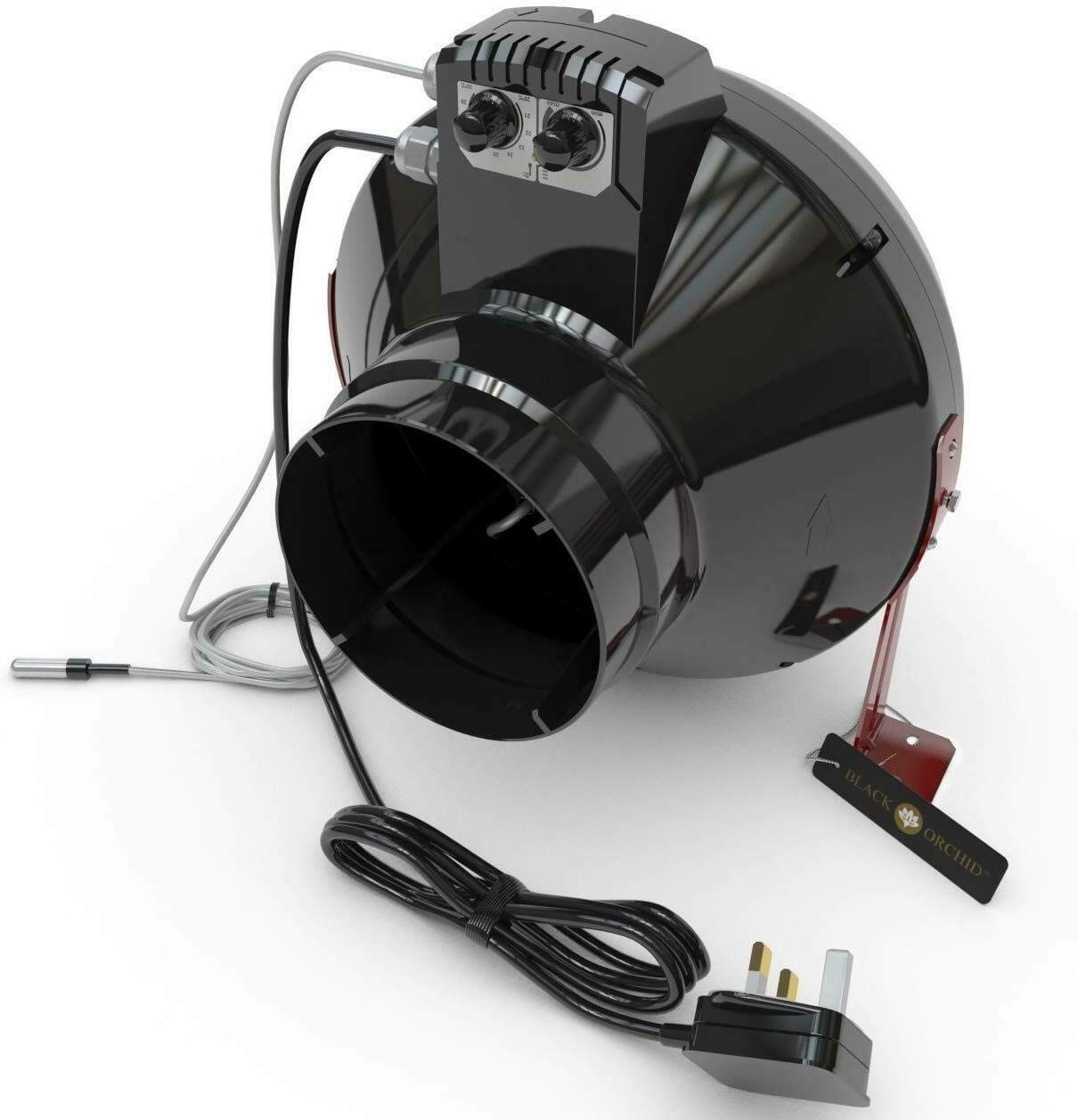 Buy 150mm Black Orchid Inlet Centrifugal Extractor Fan Blower Silent ...