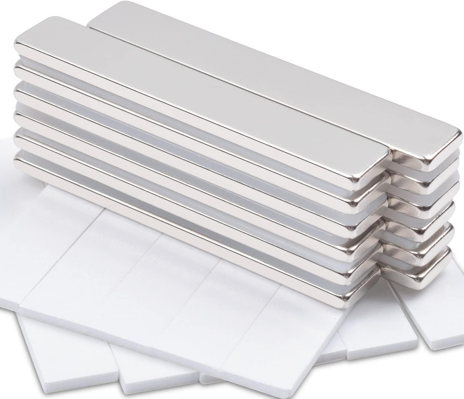 FPMYB 12 Pack Powerful Neodymium Bar Magnets, 60x10x3 mm Permanent ...