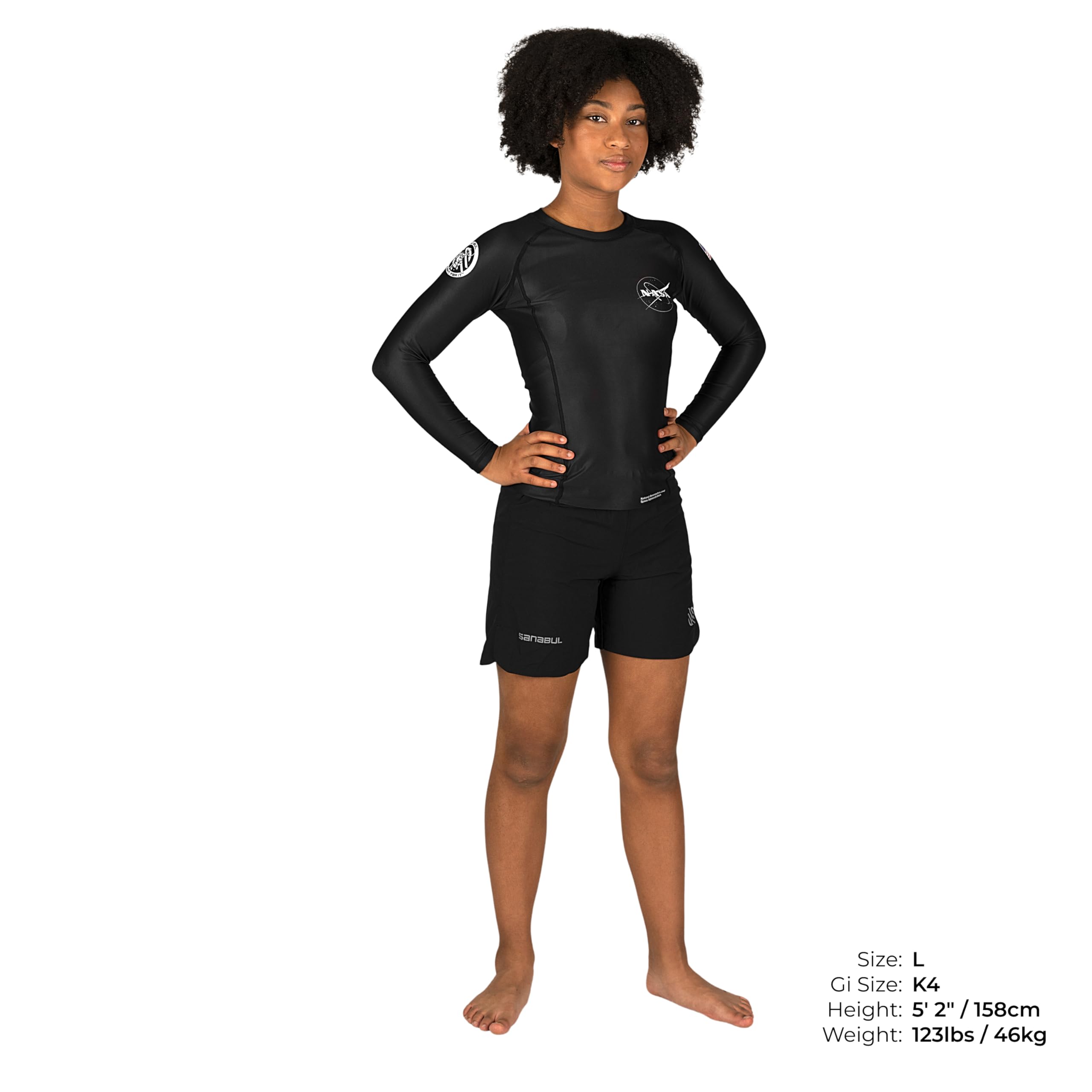 Snapklik.com : Sanabul Kids NASA Long Sleeve Compression MMA BJJ ...