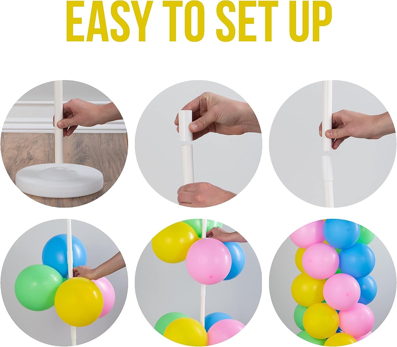 Snapklik.com : Prextex Balloon Arch Kit - 5ft Tall, Set Of 2 Balloon ...