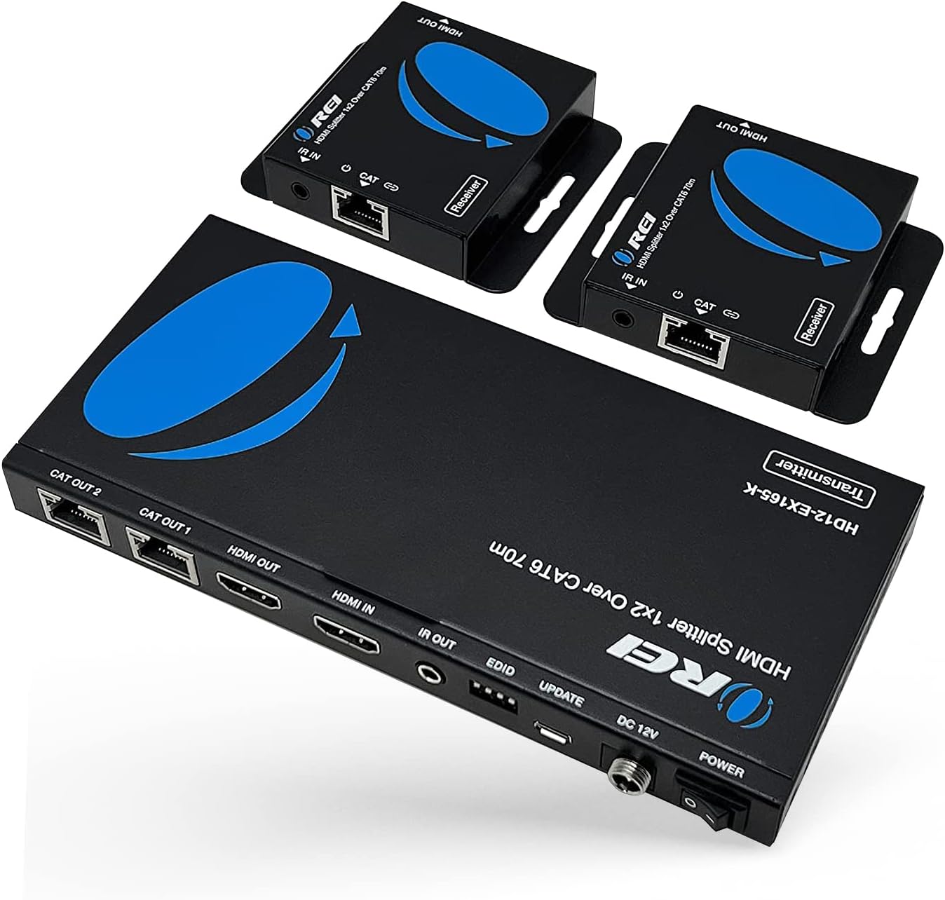 Amazon.com: OREI 1x2 HDMI Extender Splitter HDBaseT 4K, Multiple Over ...