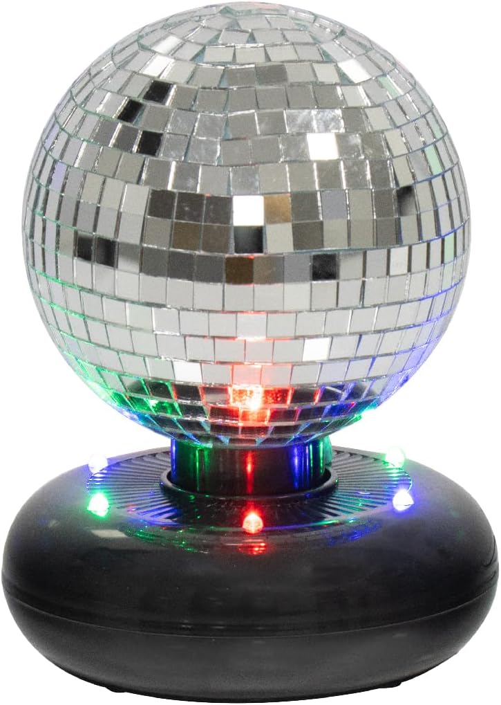 Global Gizmos 45869 Mini Disco Ball/Light-Up Mirror Ball/Efficient LED ...