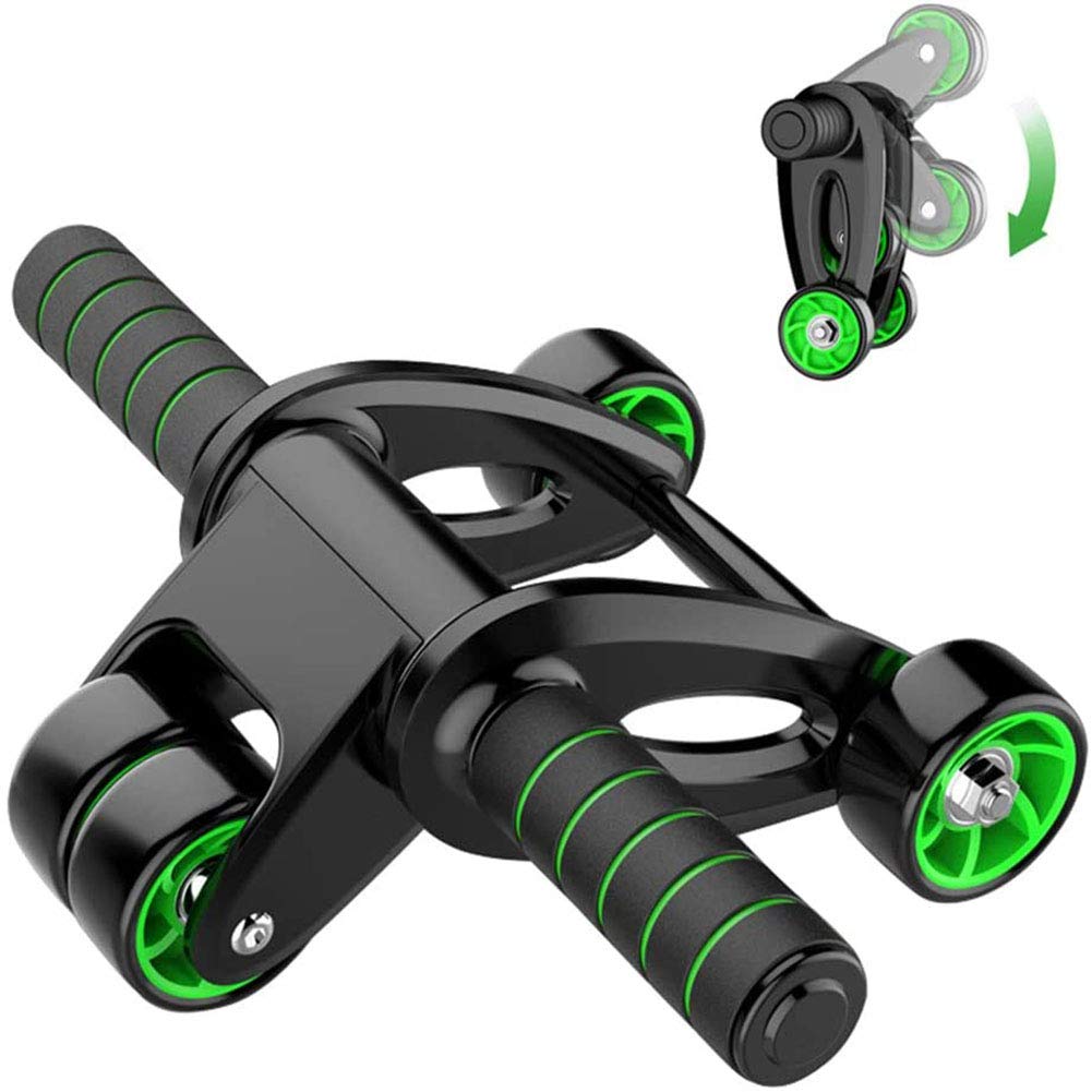 Buy G&UWEI Extra Wide Ab Roller Exercise Wheel Extra Long Handle ...